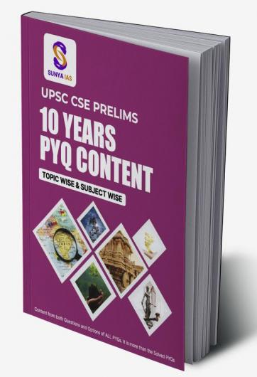 Bookscape | Buy UPSC CSE PRELIMS 10 YEARS PYQ CONTENT (Topic wise ...