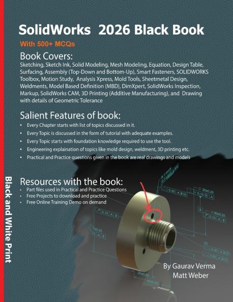 Buy SolidWorks 2026 Black Book Book Online at Best Price | Bookscape