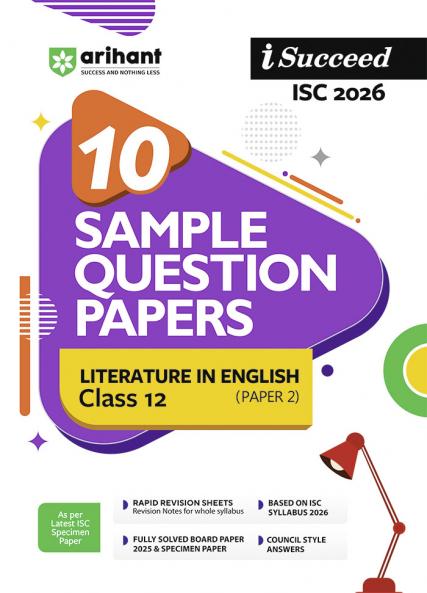 Buy i-Succeed ISC 2026 â€“ English (Paper 2) Class 12 | 10 Sample ...